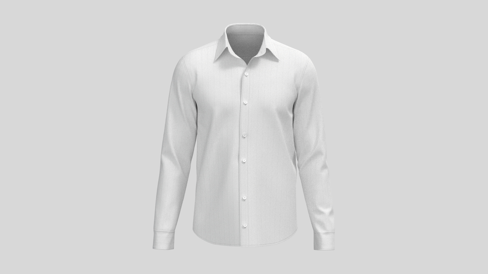 3D Men Basic Slim Fit Casual Shirt OBJ - TurboSquid 1923669