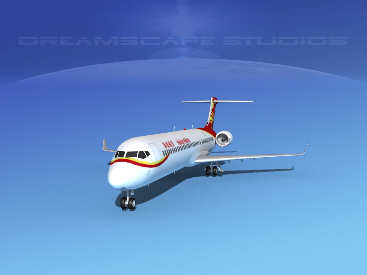 3d comac airliner model