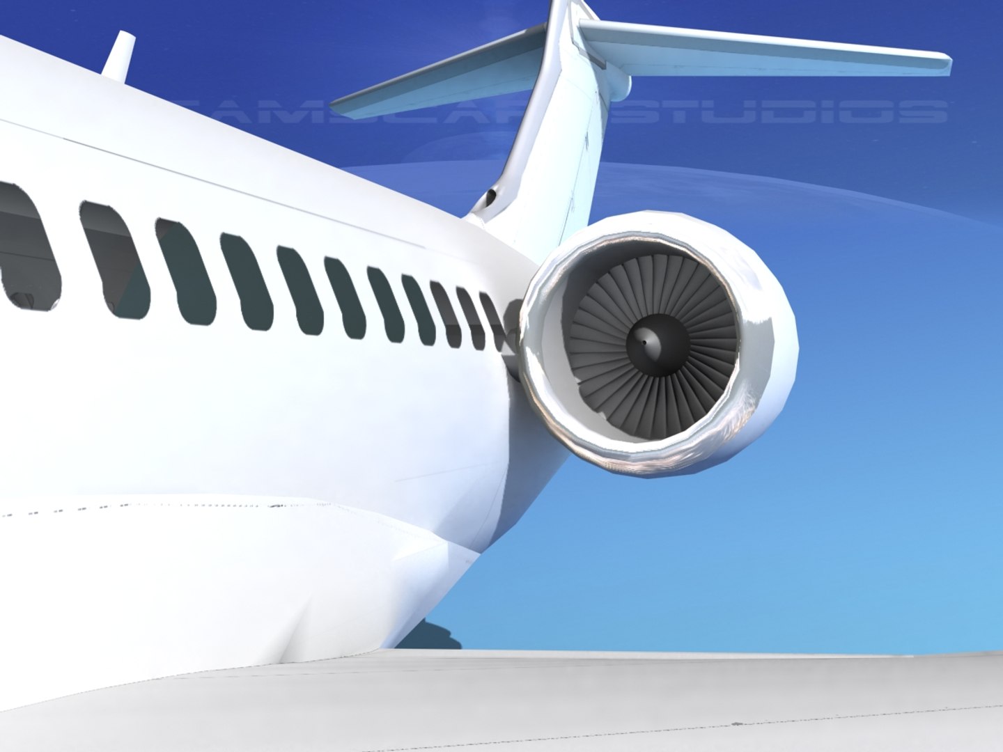 3d Comac Airliner Model