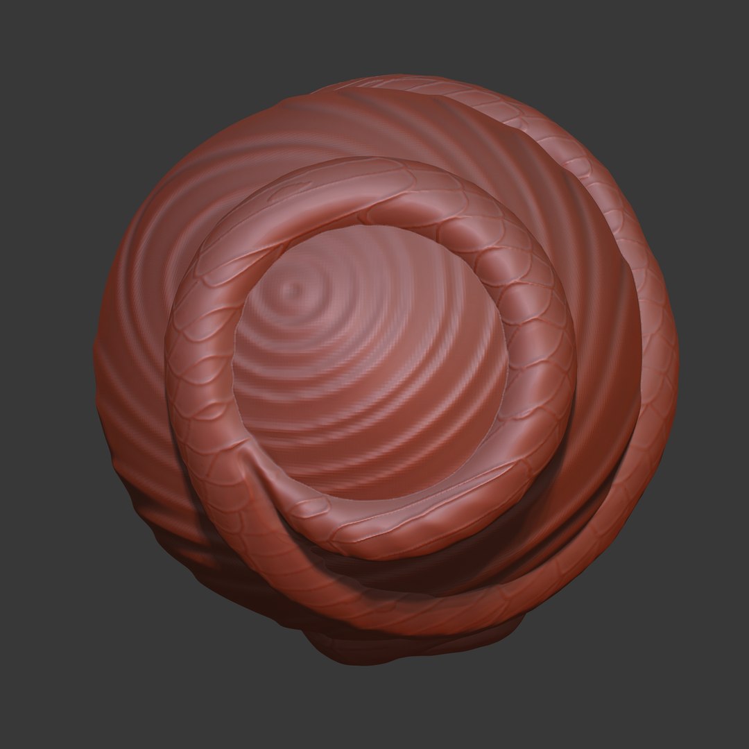 Snake On A Sphere 3D Model - TurboSquid 2319082