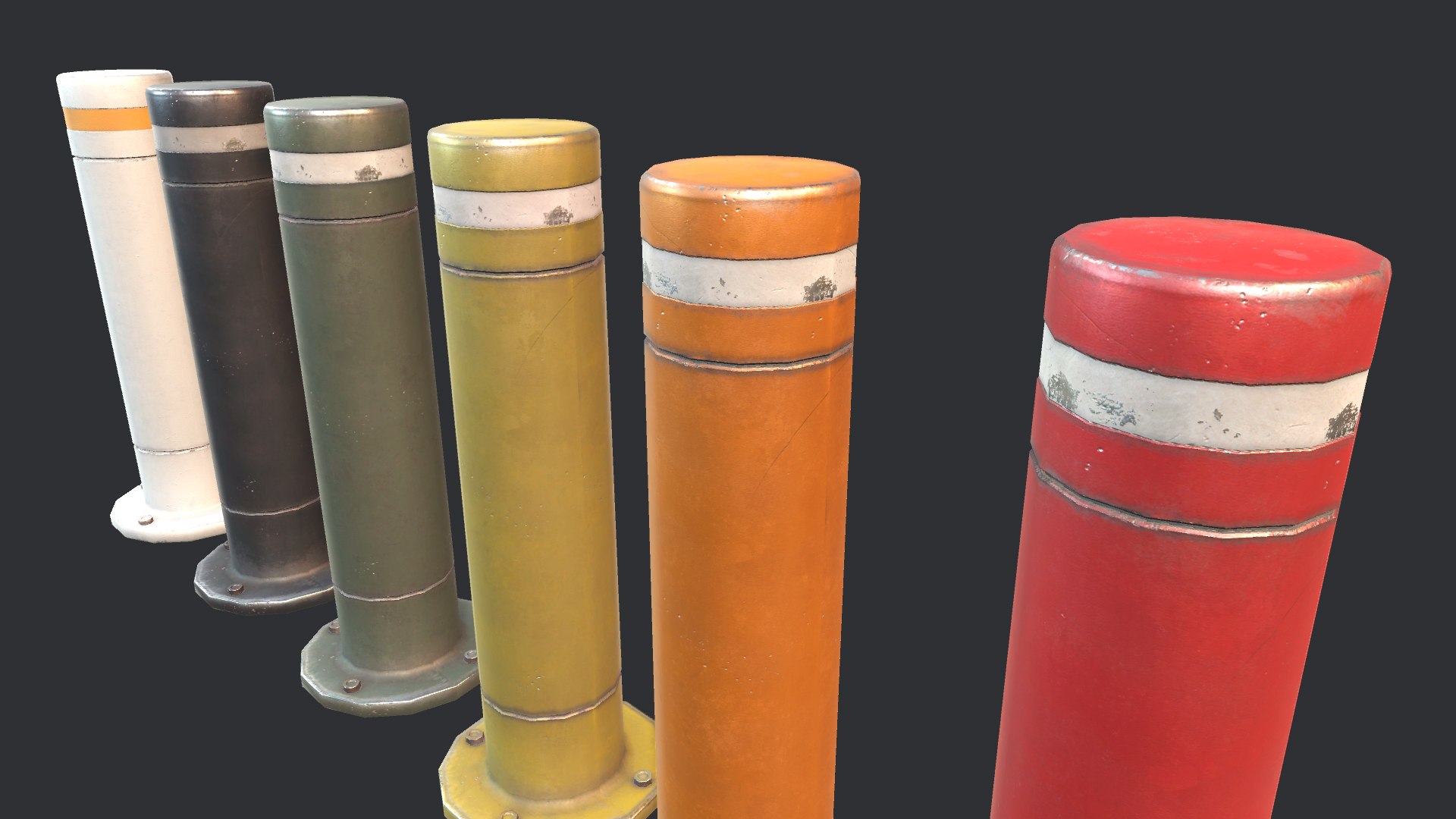 Road Block Pillar Model - TurboSquid 1192246