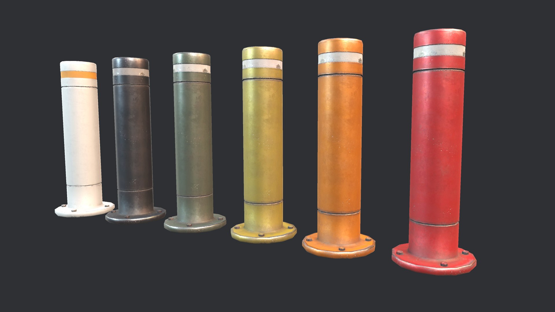 Road Block Pillar Model - TurboSquid 1192246