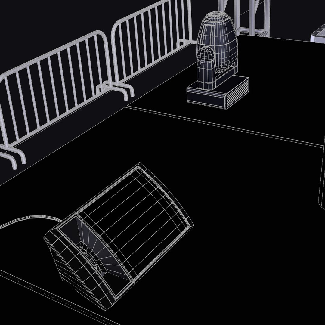 3d Big Live Stage Scene Model