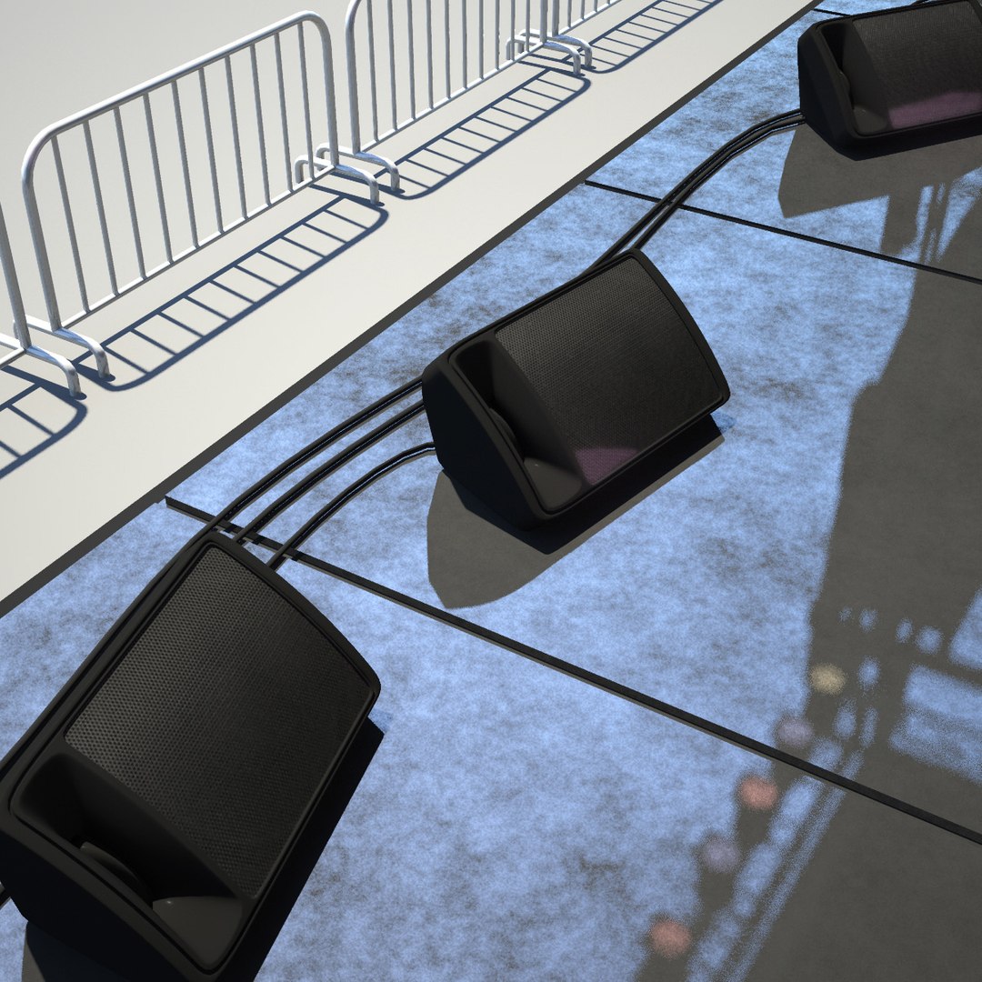 3d Big Live Stage Scene Model