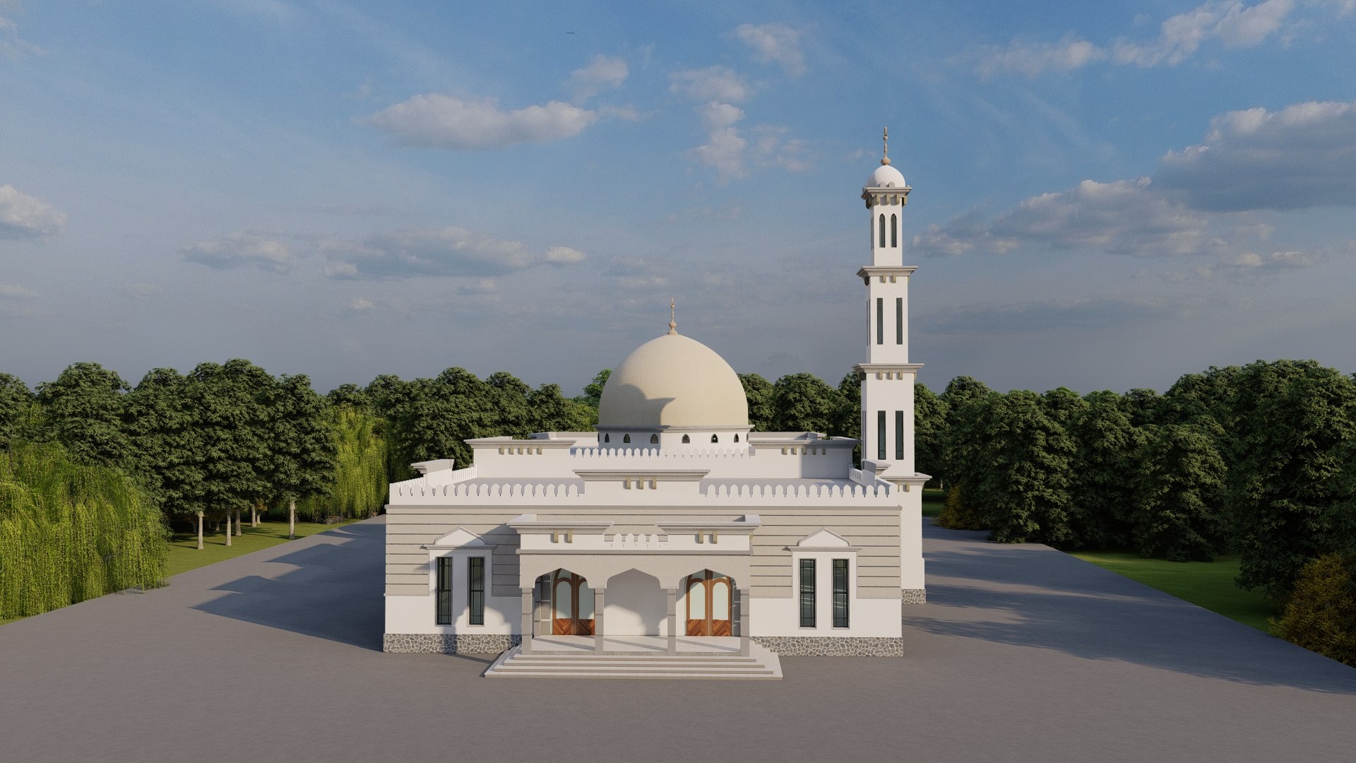 Mosque Design 3D Model - TurboSquid 2127064