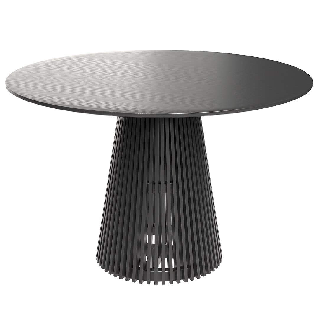 Darla Round Teak Wood Dining Table 3D Model - TurboSquid 1878830