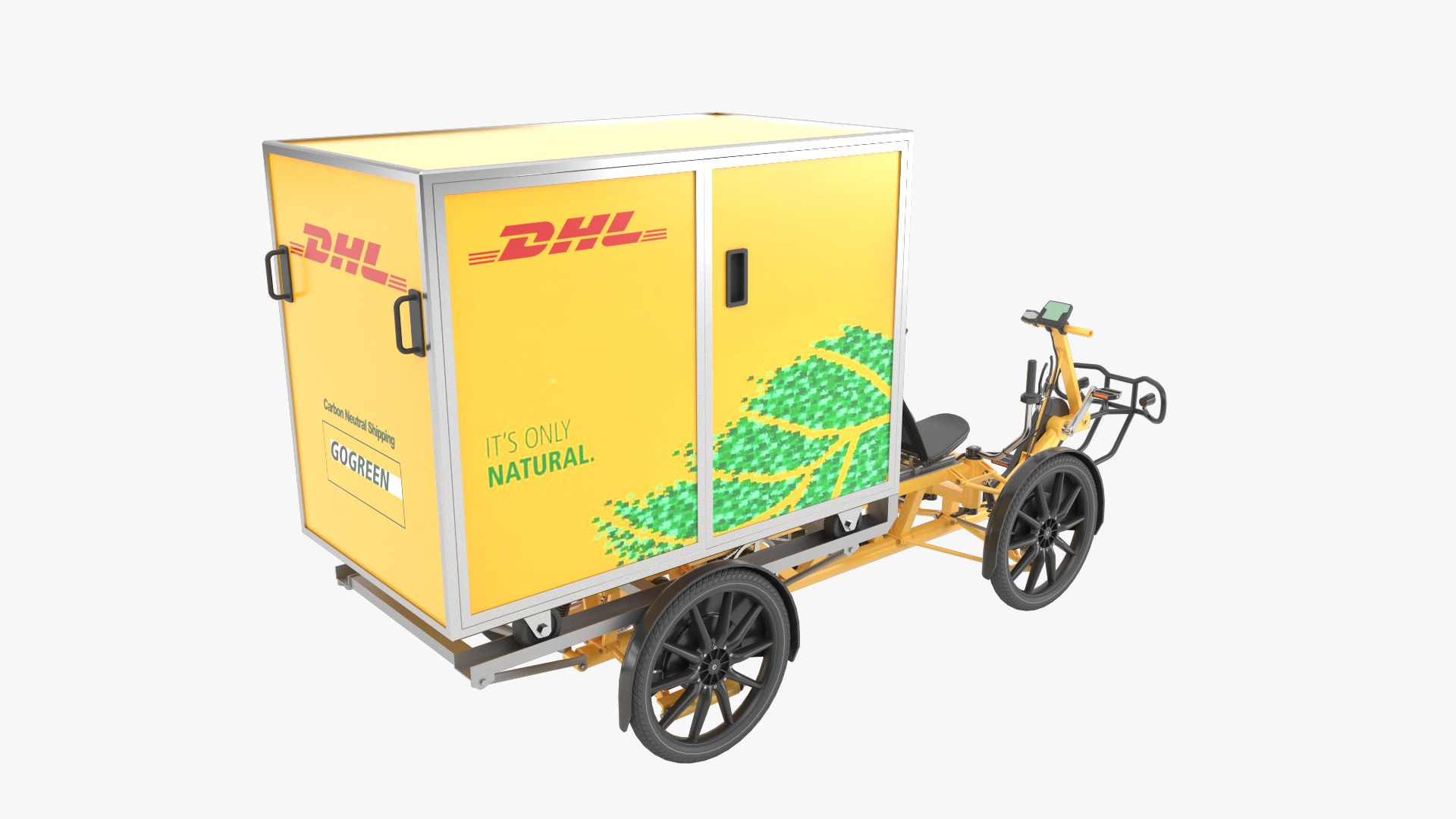 3D DHL Cargo Bike - TurboSquid 1814408