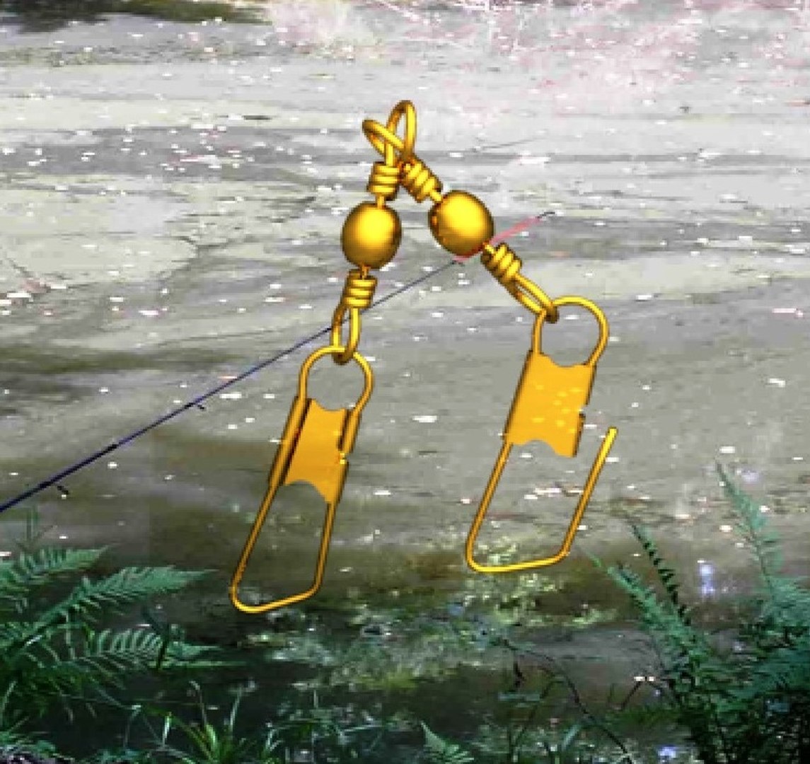 3d Swivel Snap Fishing Model