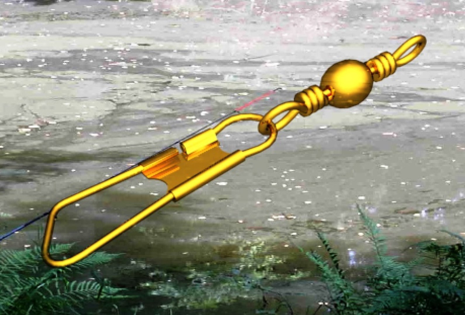 3d Swivel Snap Fishing Model