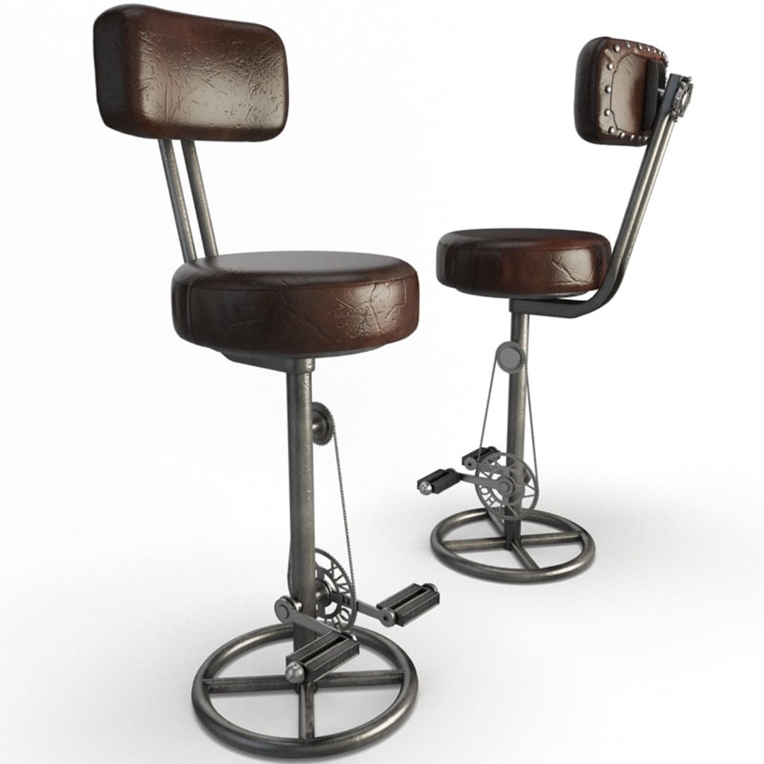 3D Model Vintage Stools Bike - TurboSquid 1424574