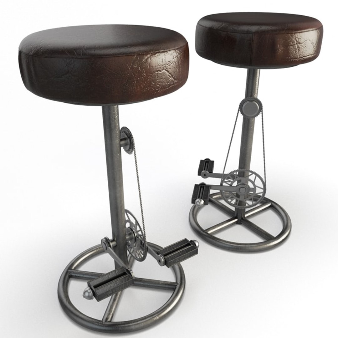 3D Model Vintage Stools Bike - TurboSquid 1424574