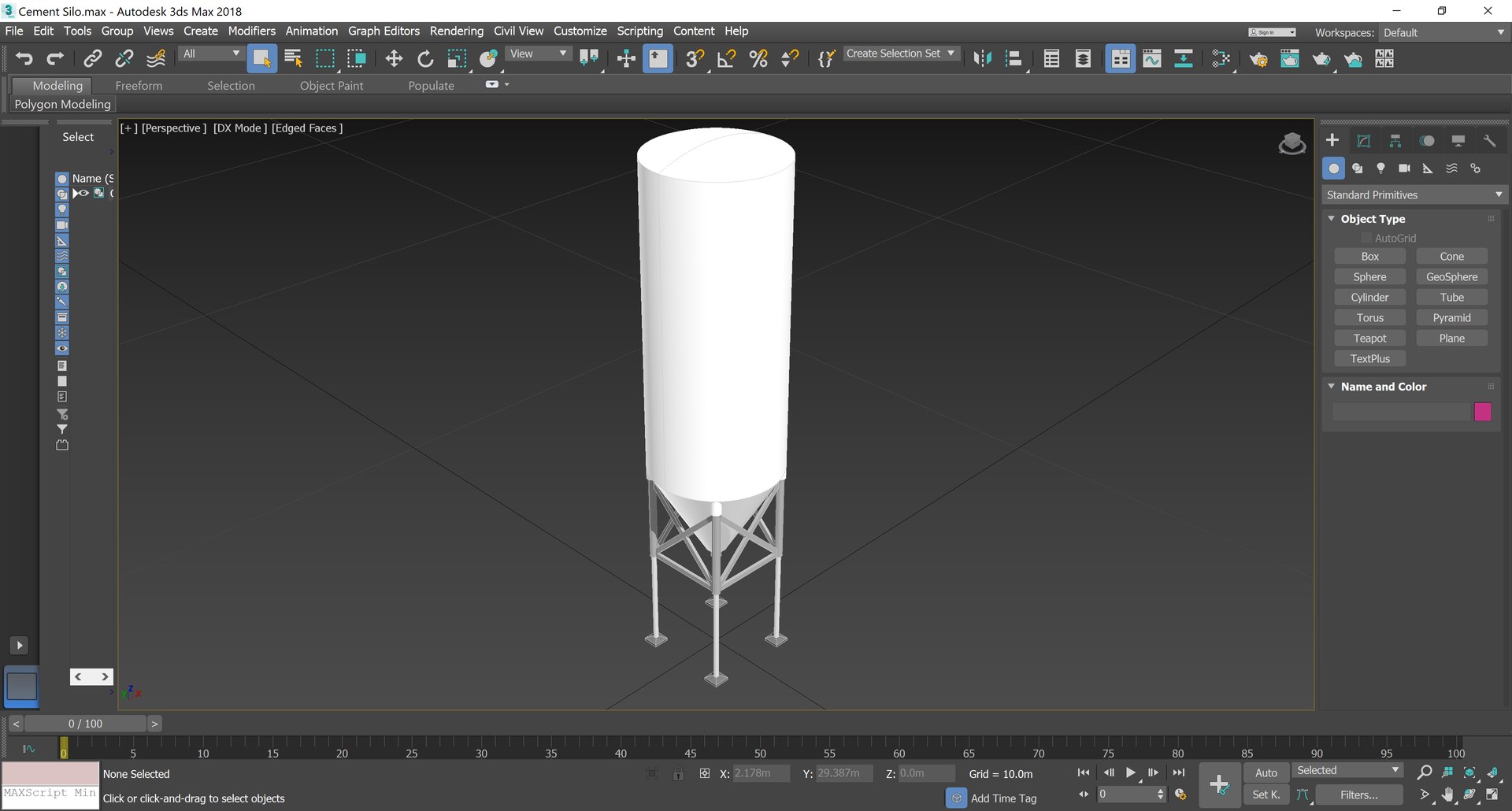 Parametric Cement Silo - Revit Family 3D Model - TurboSquid 1820526