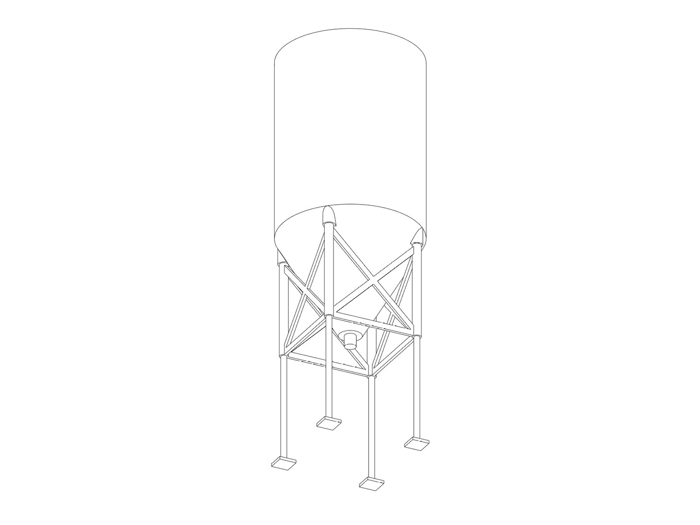 Parametric Cement Silo - Revit Family 3D Model - TurboSquid 1820526