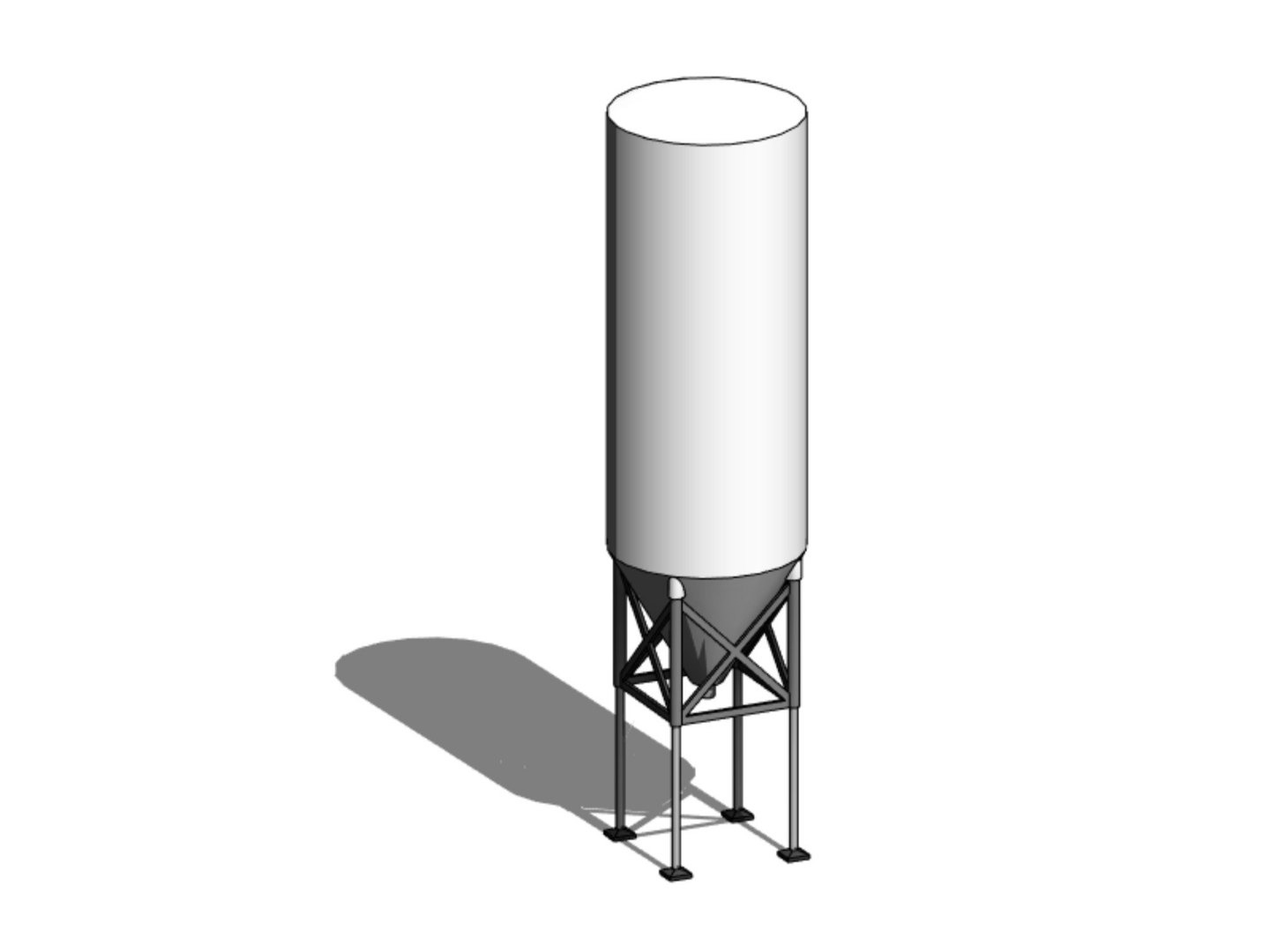 Parametric Cement Silo - Revit Family 3D Model - TurboSquid 1820526