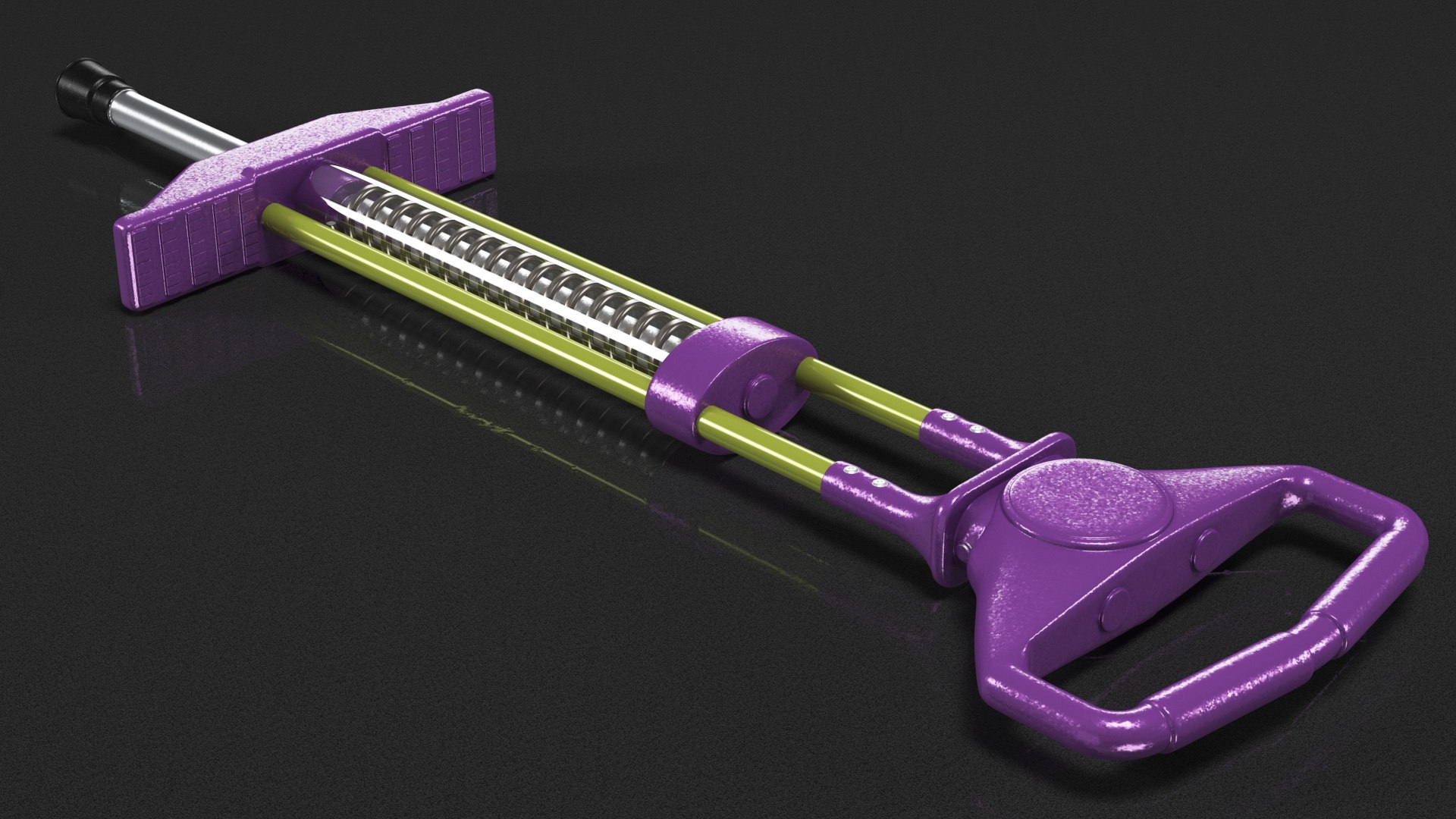 3D Pogo Stick With Visible Spring Model - TurboSquid 1777285