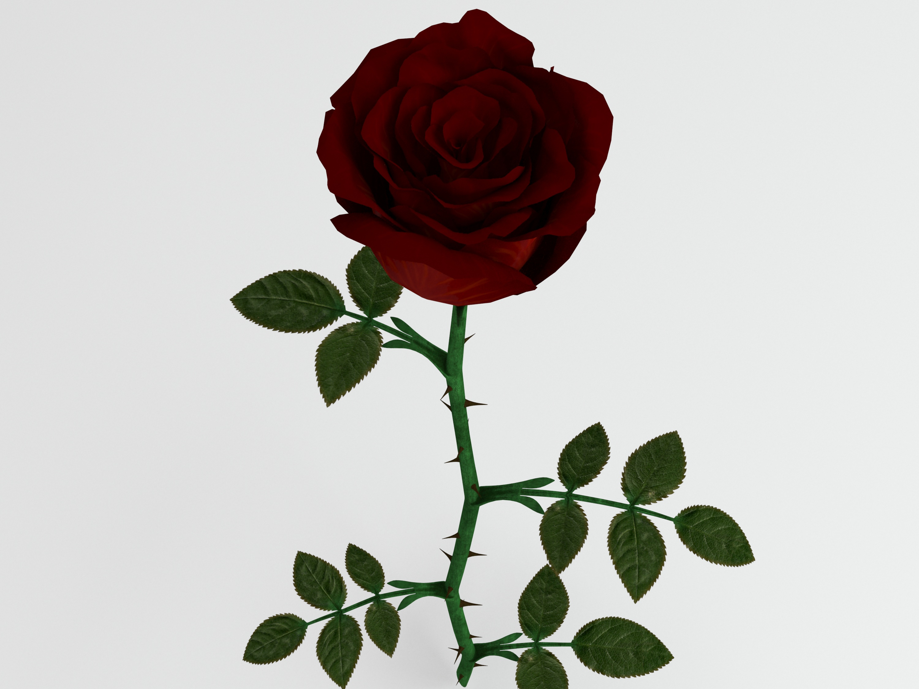 3D model red rose - TurboSquid 1262937