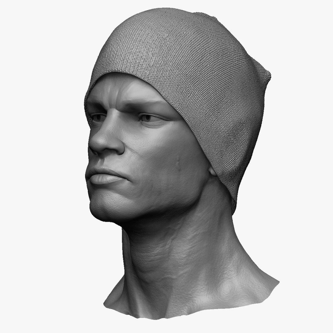 Free Zbrush Man Head 3d Model