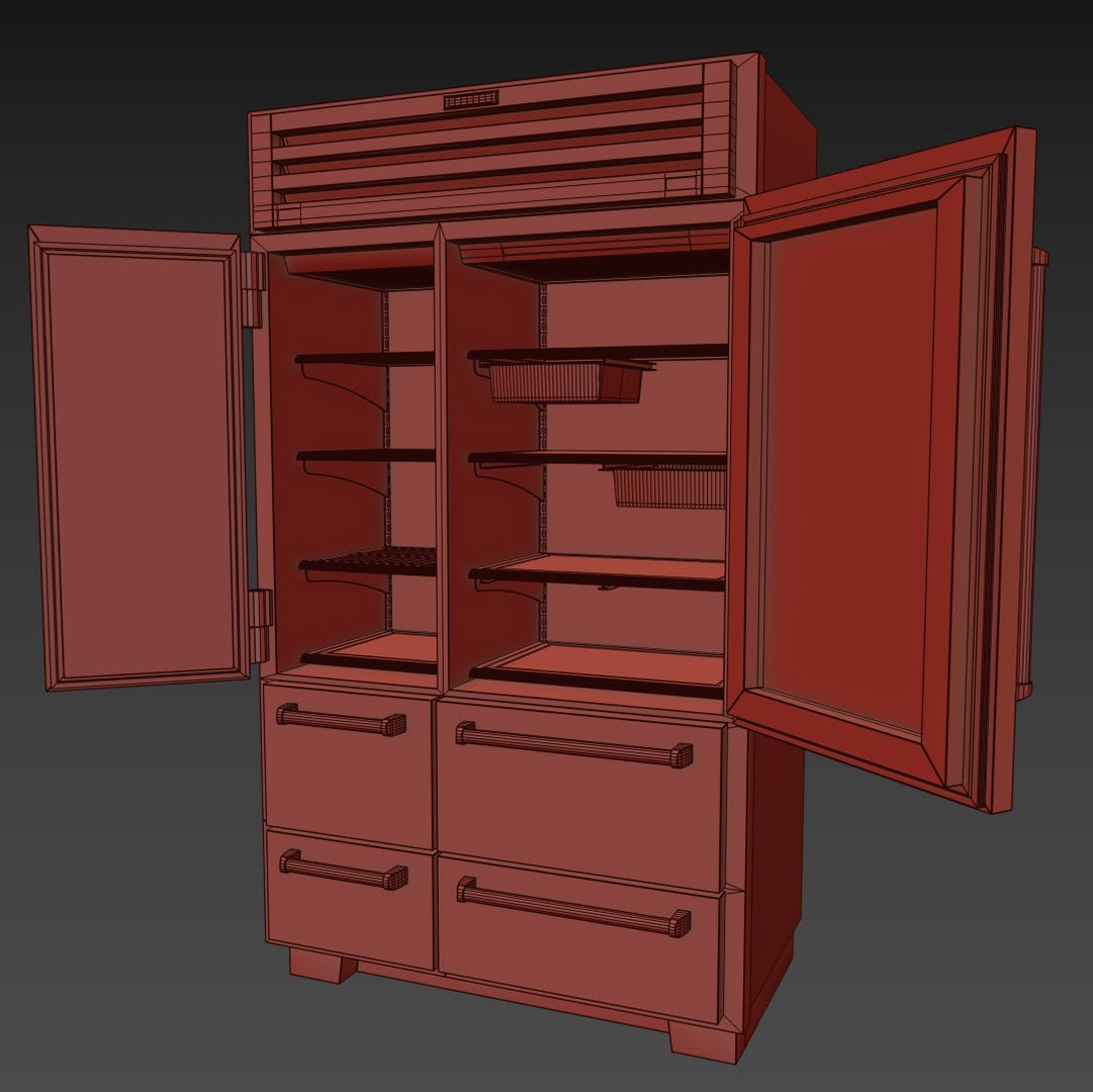 3D Freezer Refrigerator Model - TurboSquid 1612123