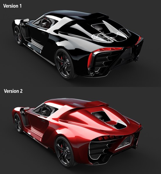 3D concept car design - TurboSquid 1243451