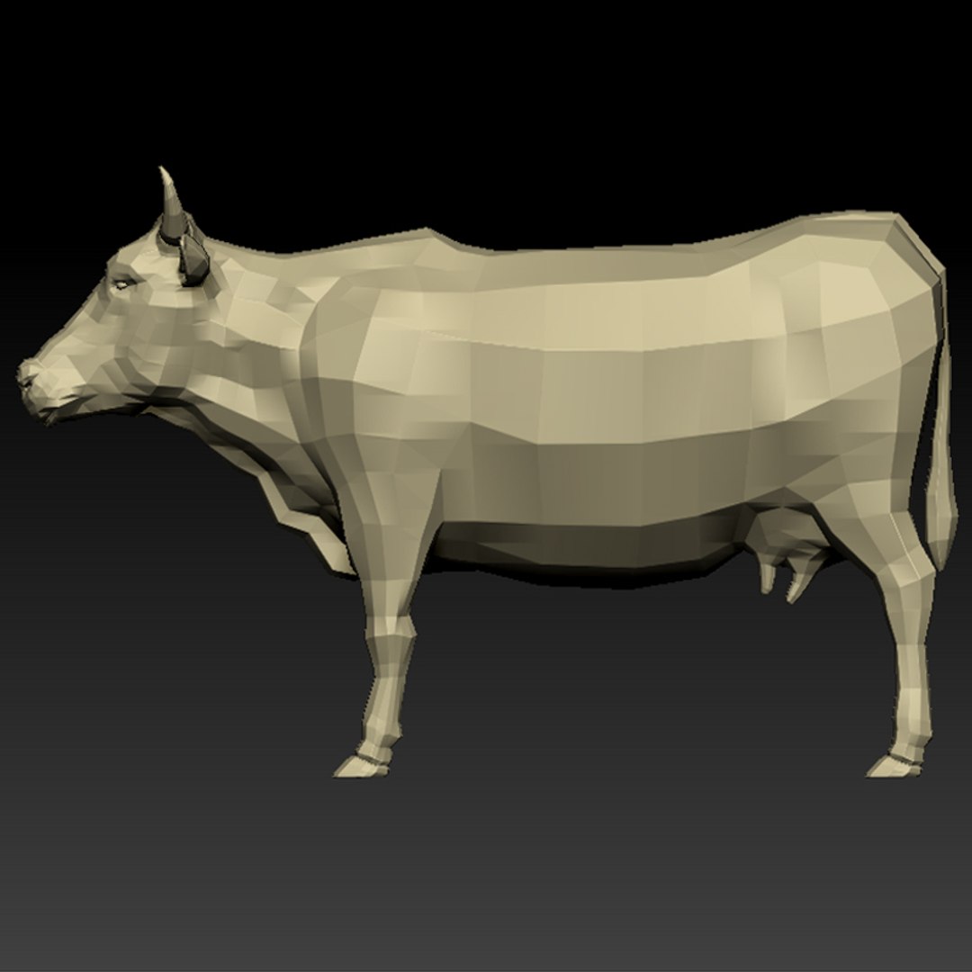 3D Model Cow - TurboSquid 1197722