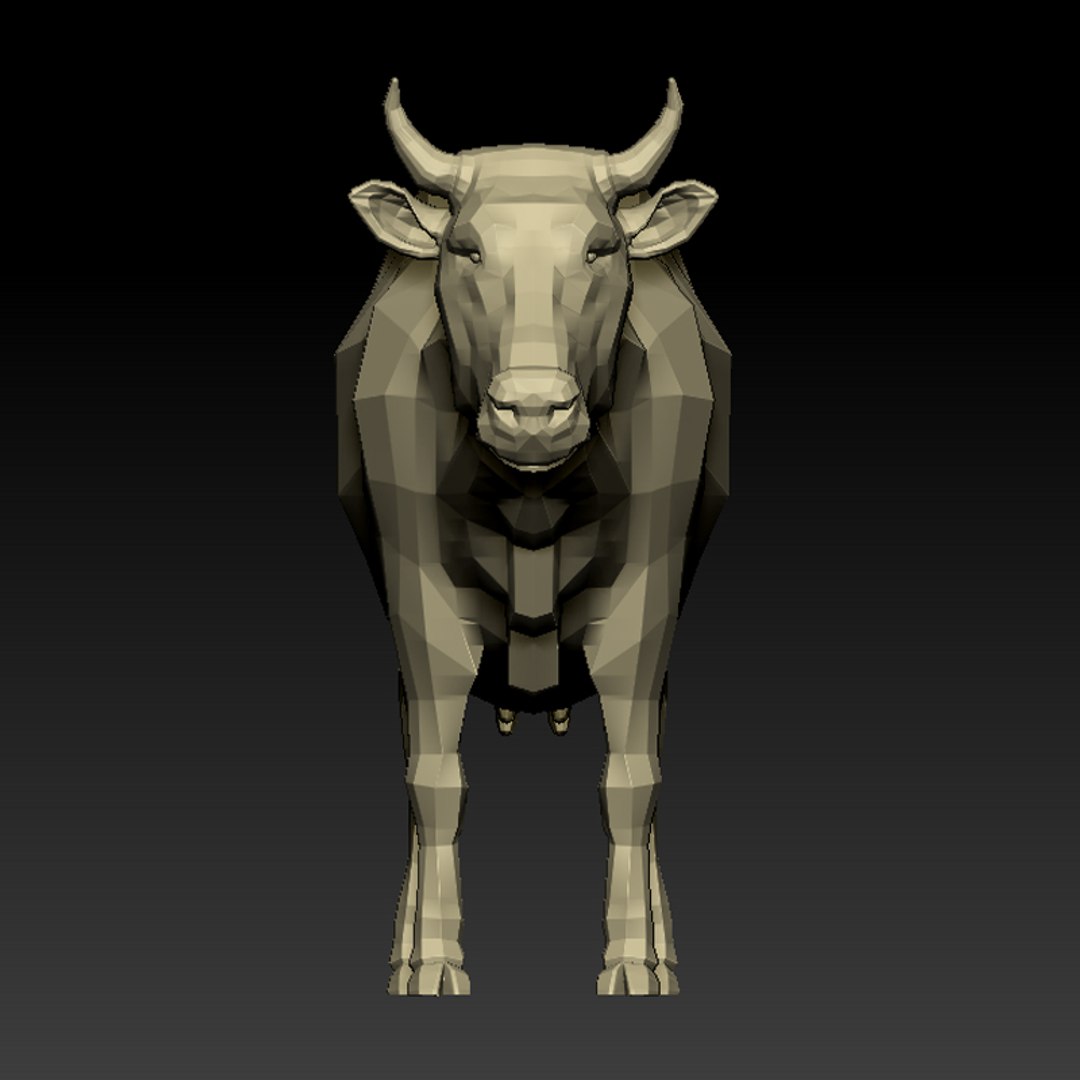 3D Model Cow - TurboSquid 1197722