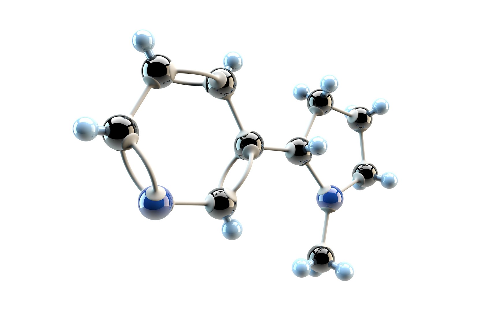 Nicotine Molecule 3d 3ds