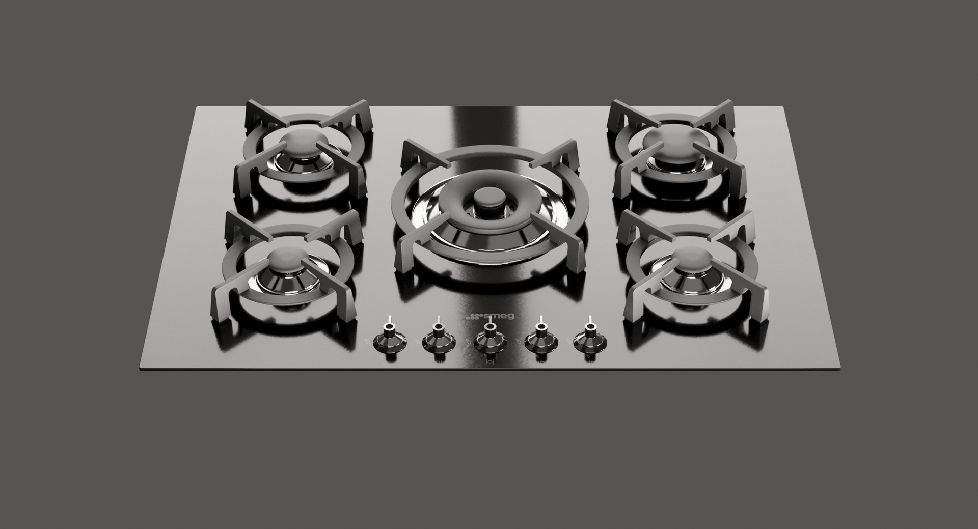 3D realistic hob classic gas - TurboSquid 1432153