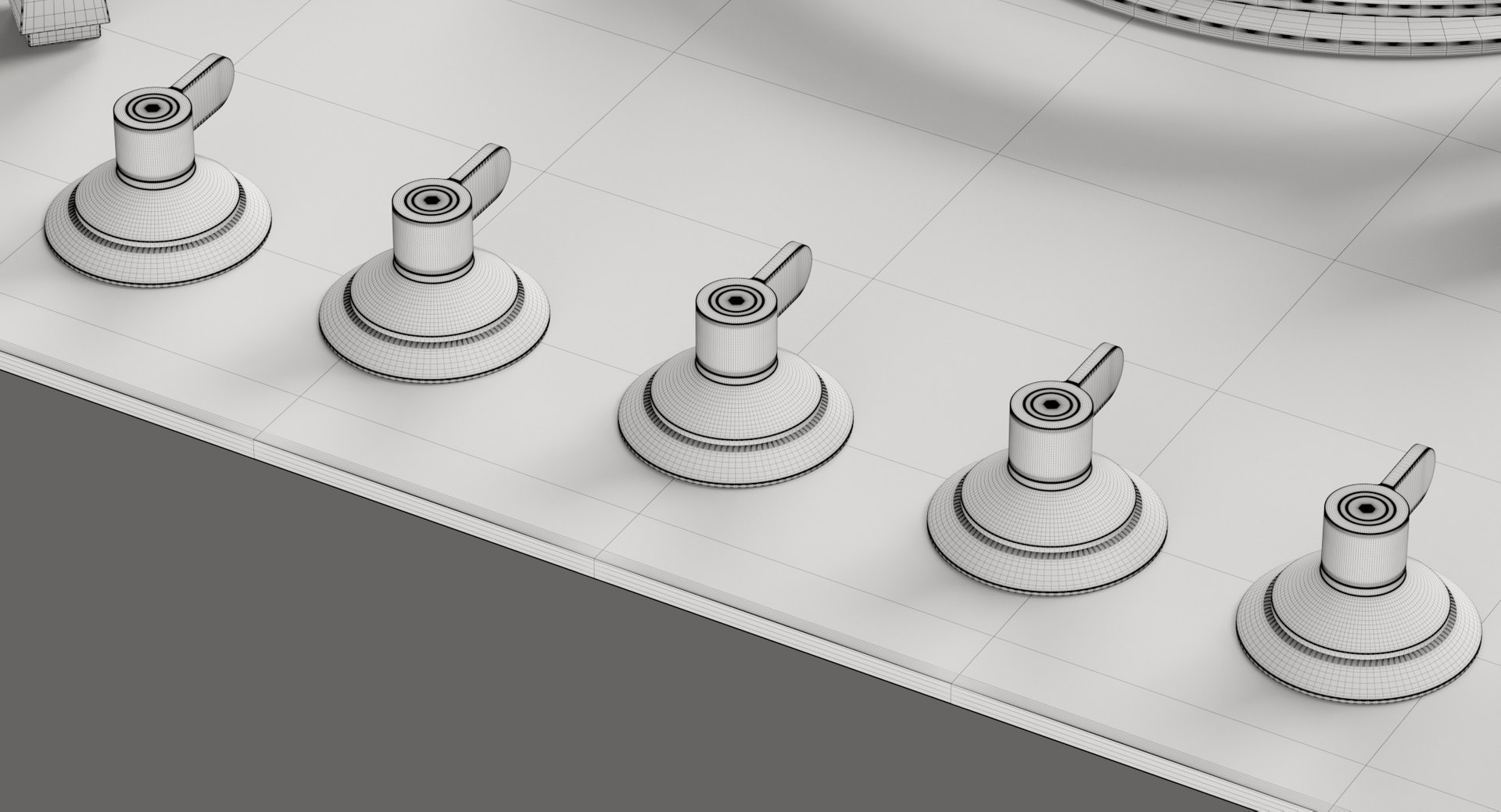 3D realistic hob classic gas - TurboSquid 1432153