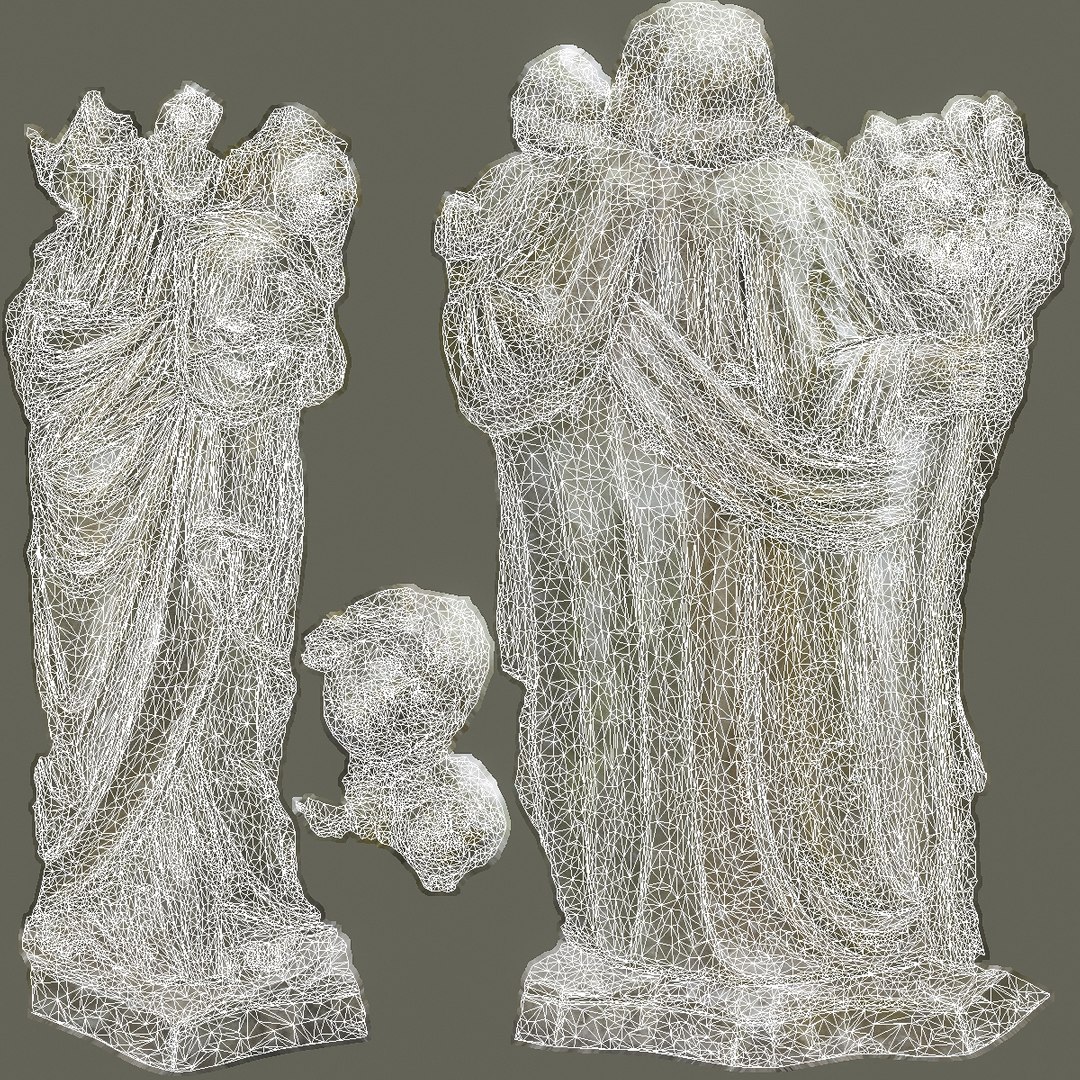 3D sculpture jesus child - TurboSquid 1158444