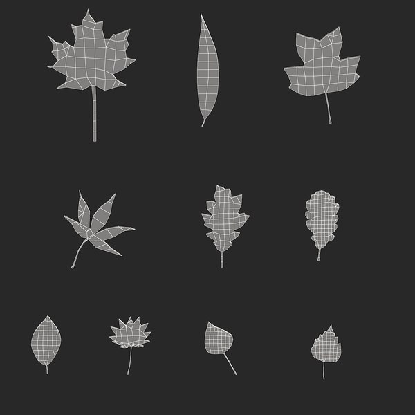 3d model of tree urban leaf