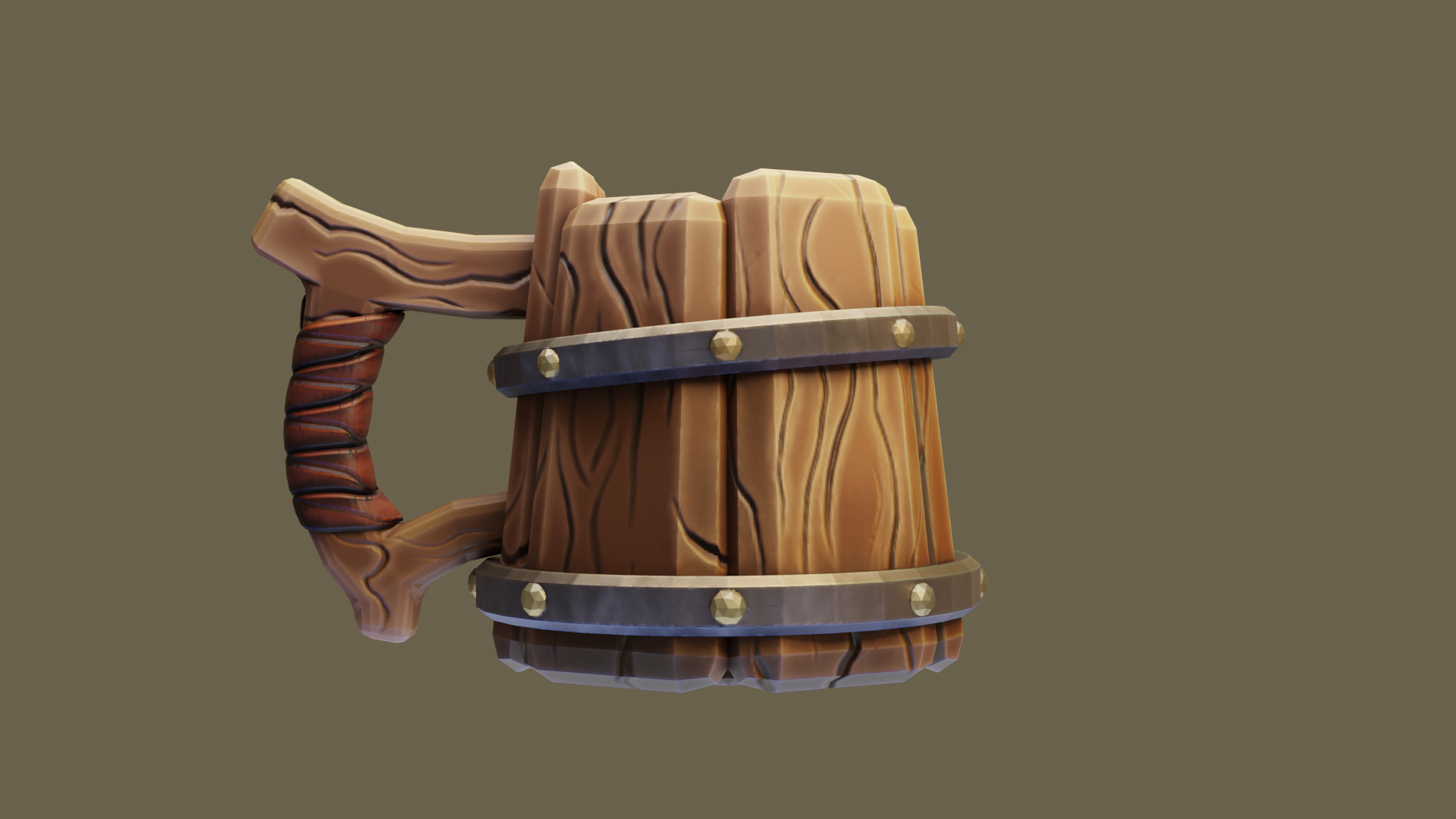 3D Model Low Poly Stylized Tankard- Fantasy - TurboSquid 2384888