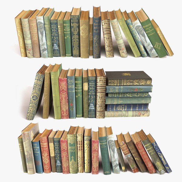 Book set model - TurboSquid 1340309