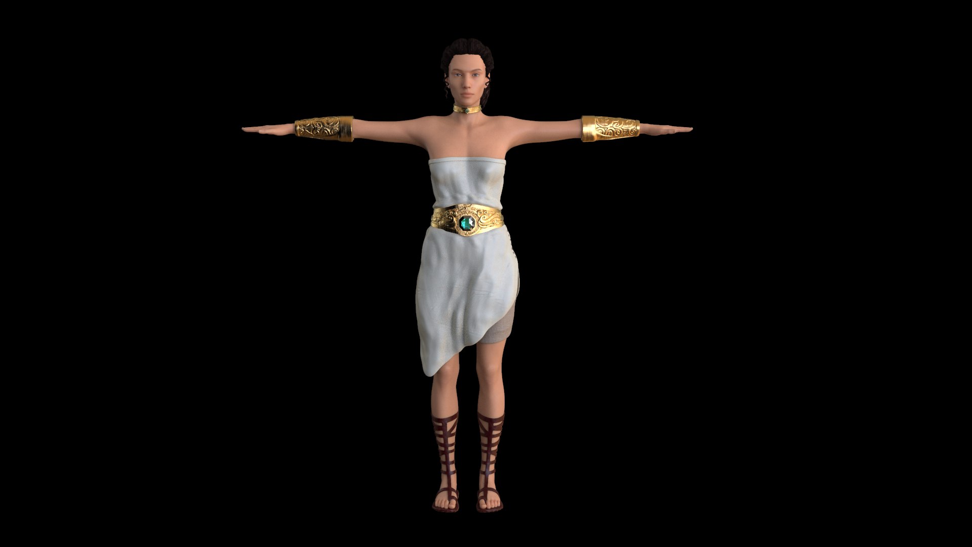 Ancient Woman Model - TurboSquid 1682920