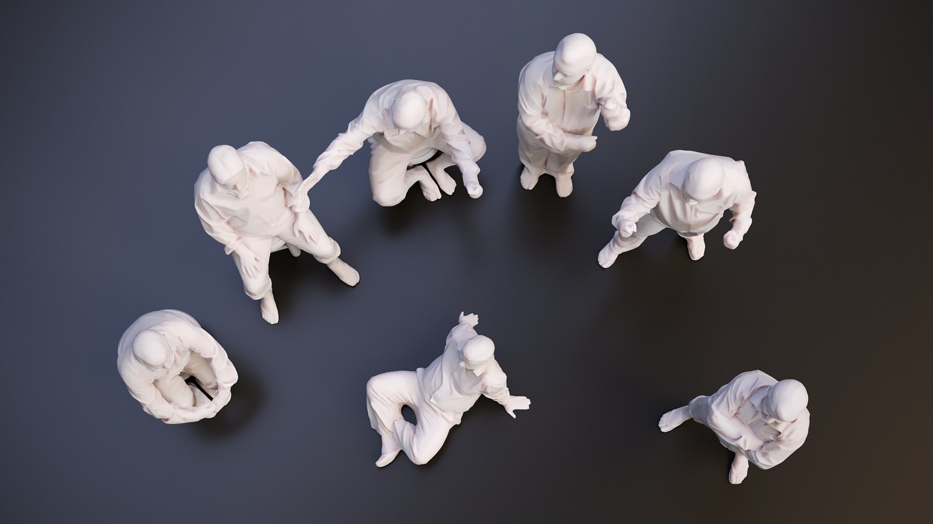 3D Man 3D Scan Multiple Poses Pack Crowd - TurboSquid 2080590