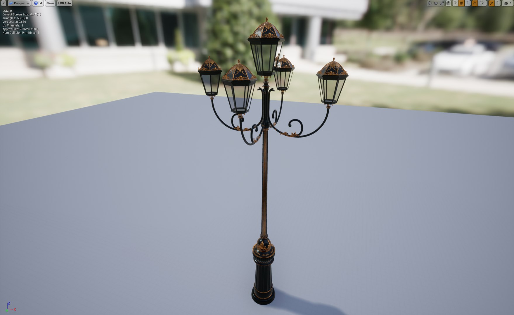 3D Historical Street Lamp Model - TurboSquid 2002421