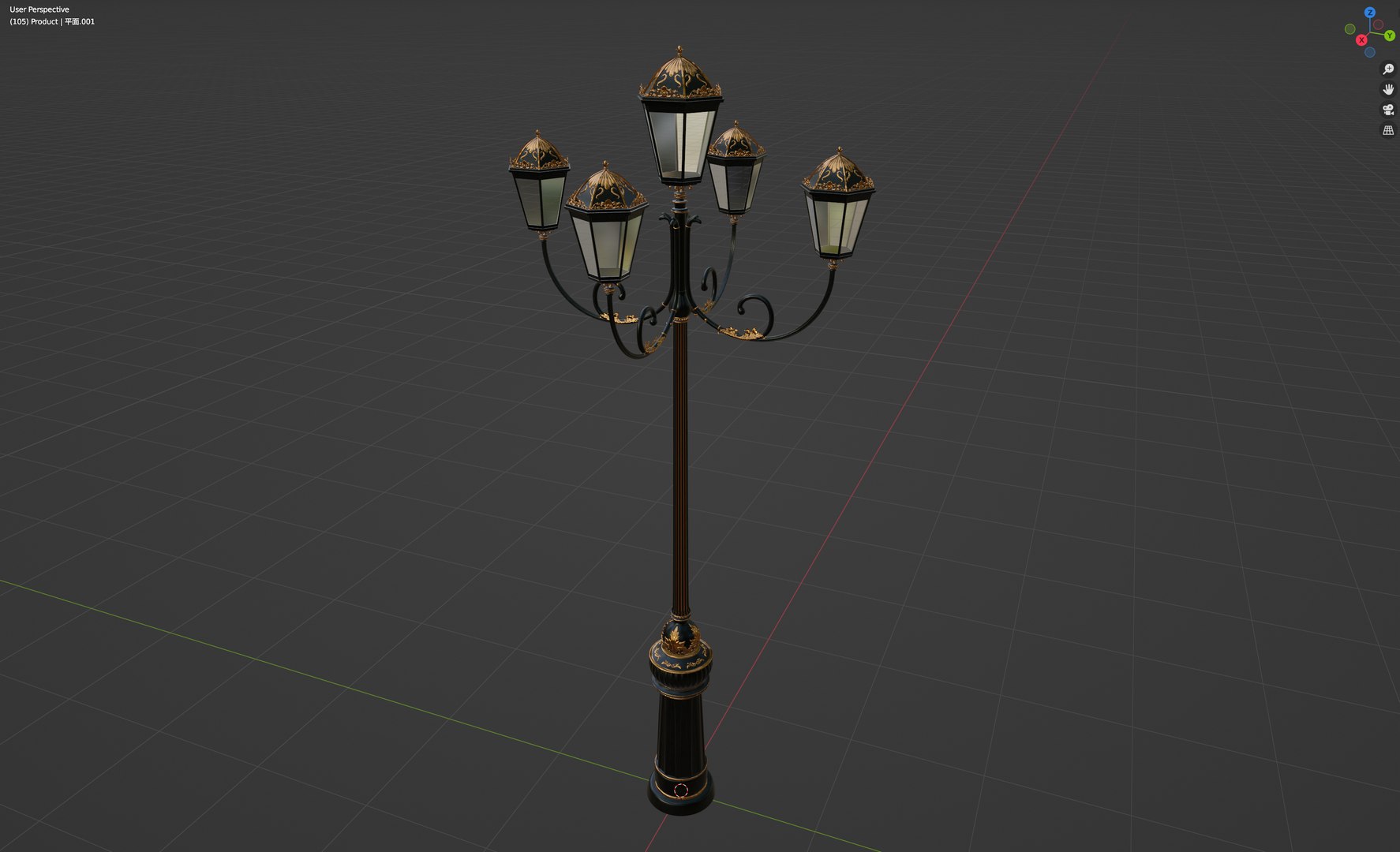 3D Historical Street Lamp Model - TurboSquid 2002421