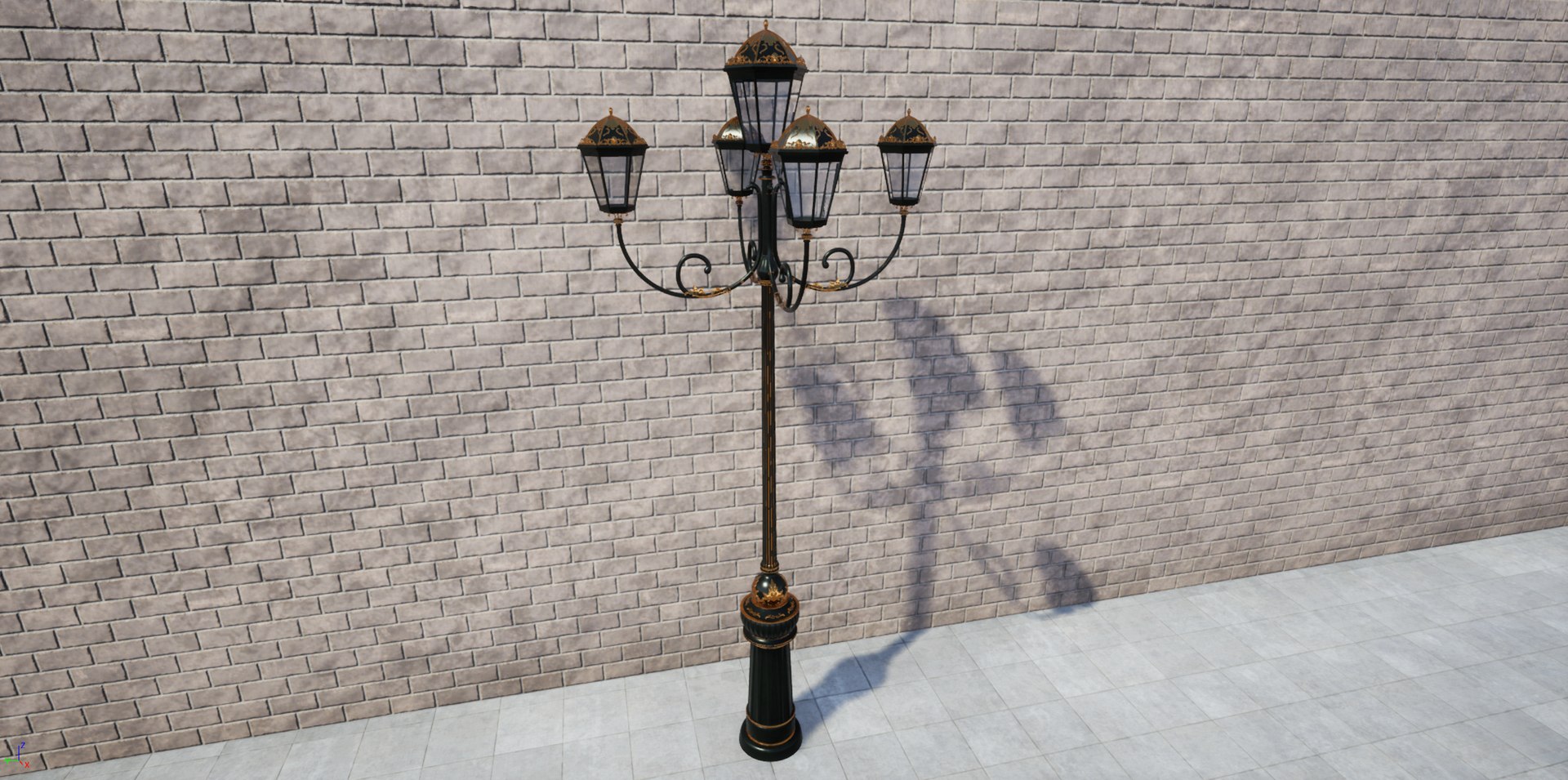 3D Historical Street Lamp Model - TurboSquid 2002421