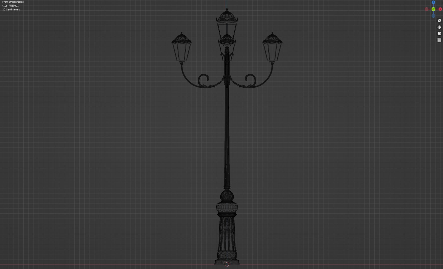 3D Historical Street Lamp Model - TurboSquid 2002421