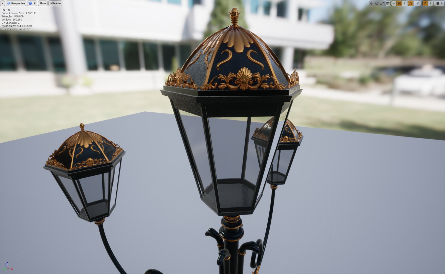 3D Historical Street Lamp Model - TurboSquid 2002421