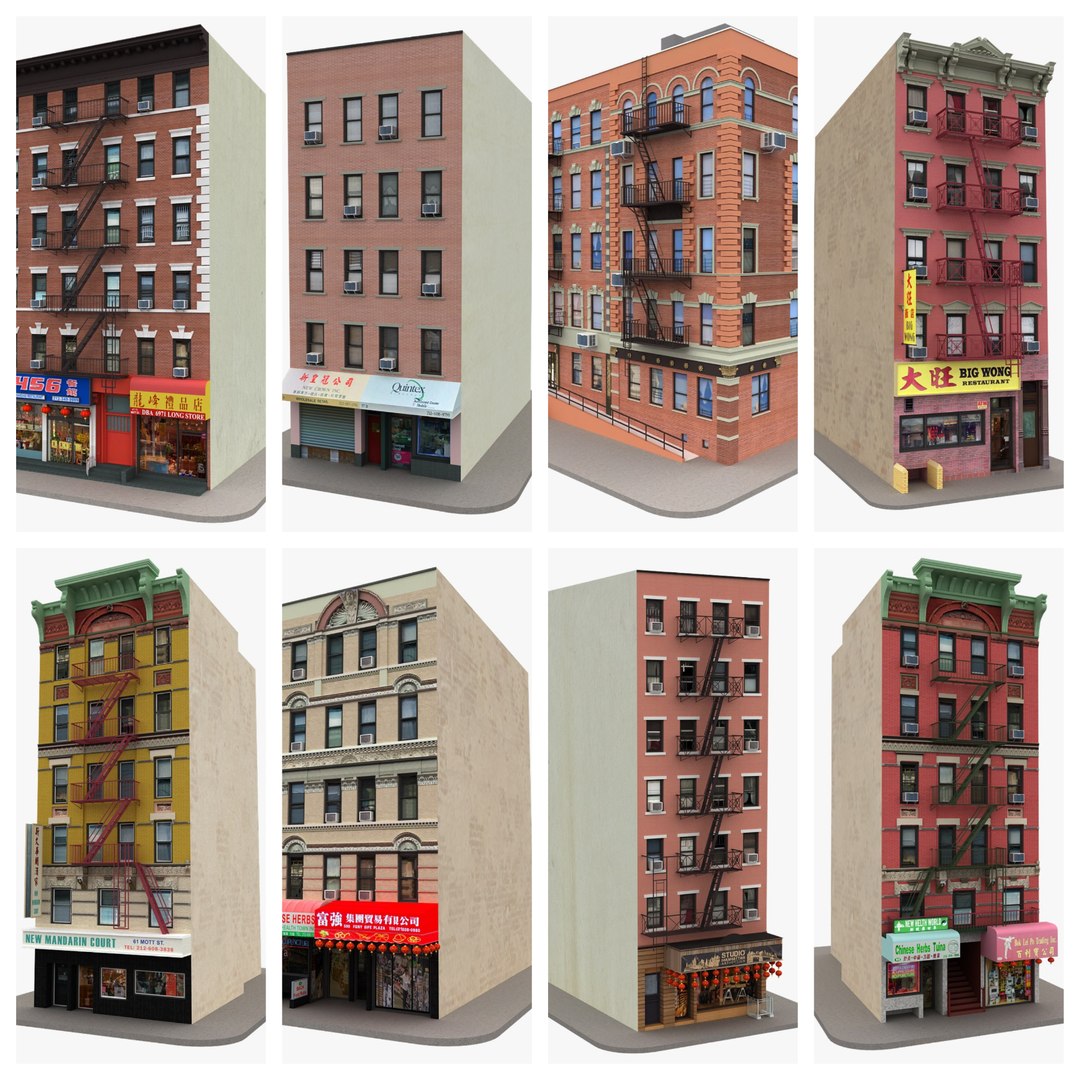 3D New York City Building Collection 3d model - TurboSquid 2081708