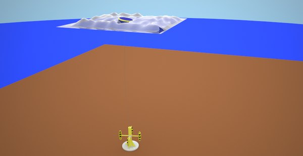 3d model powerbuoy tidal power station