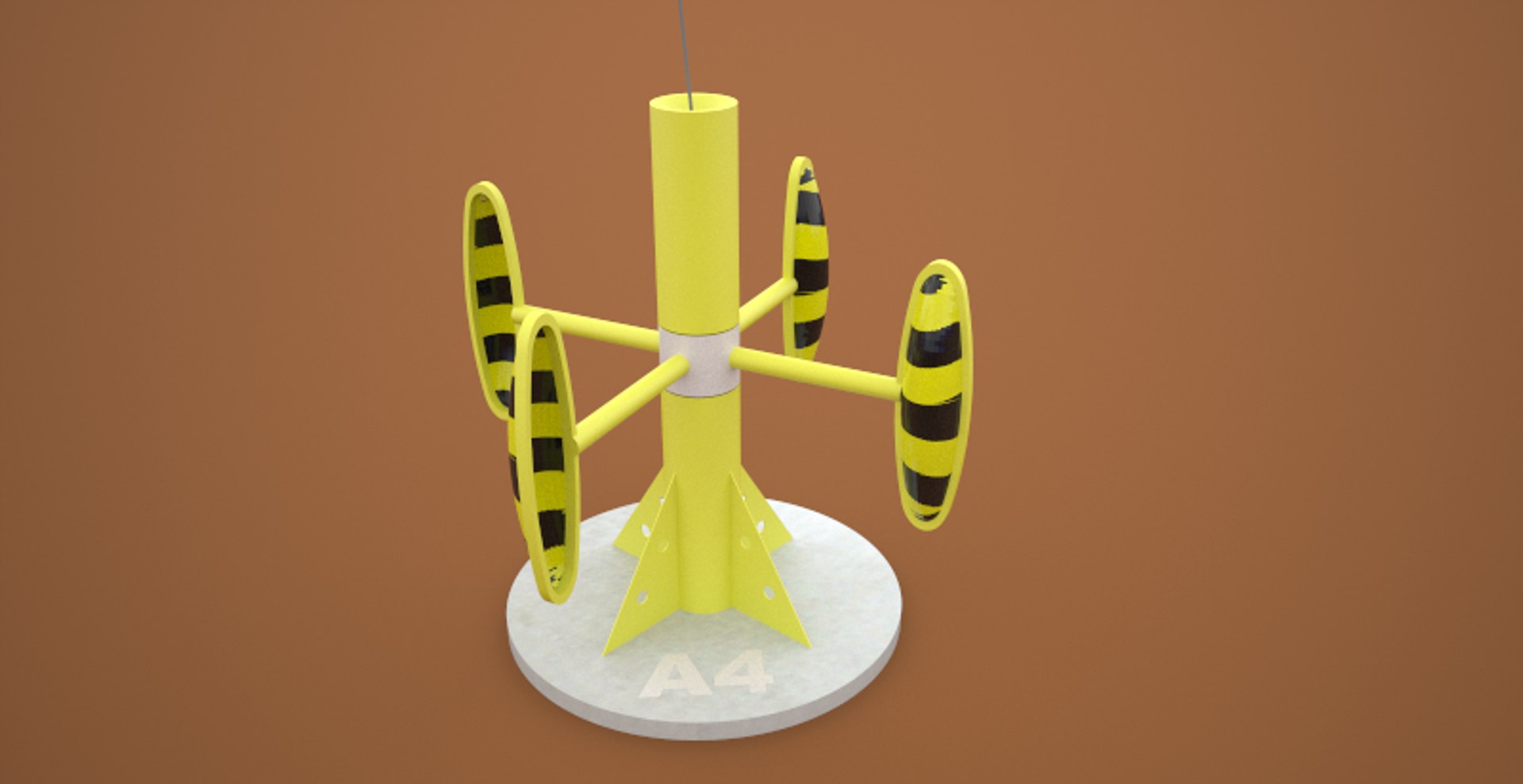 3d model powerbuoy tidal power station