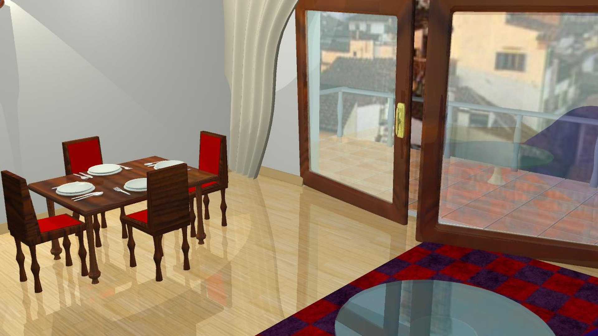 3d Living Room Model