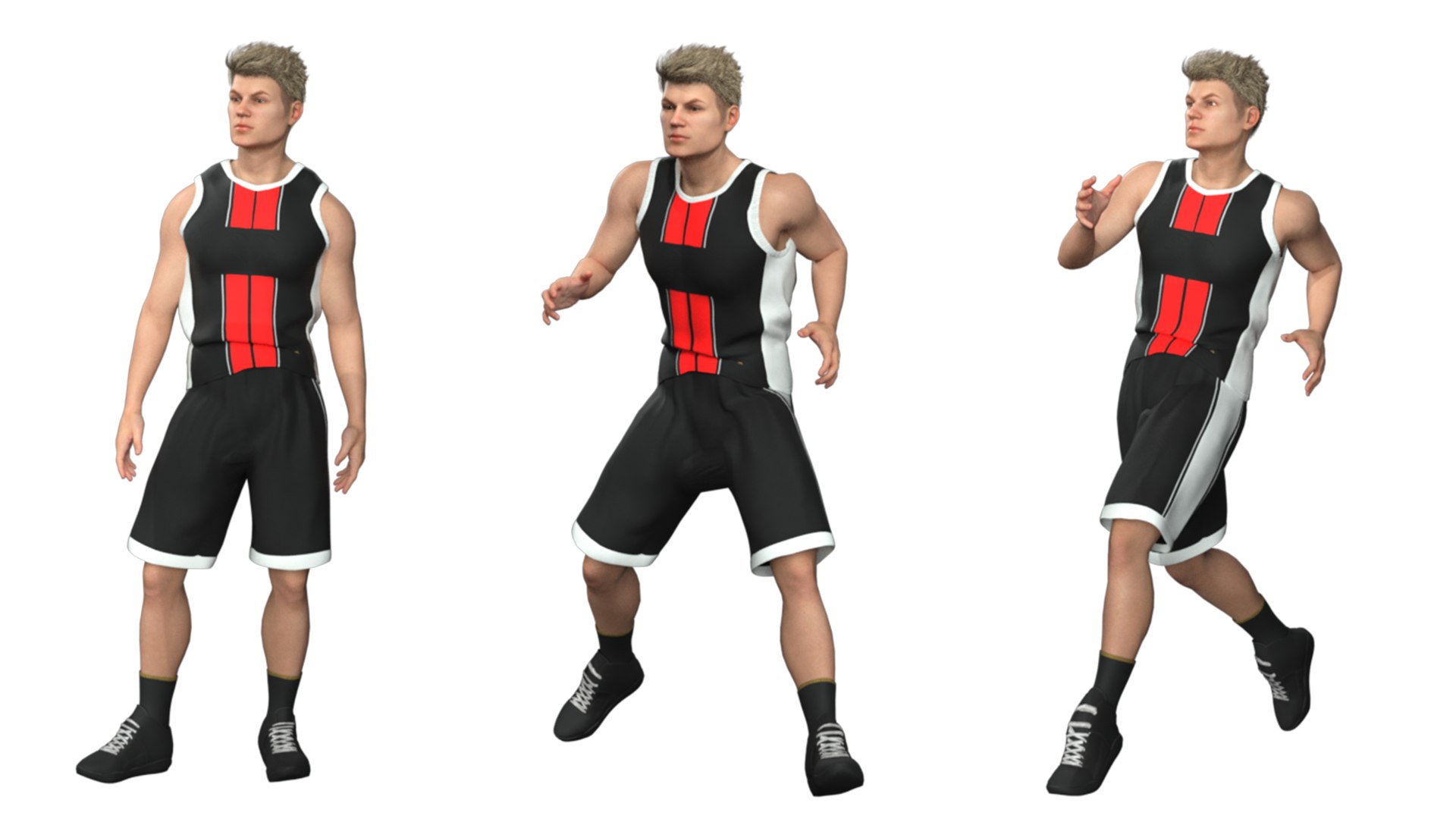 3D Realistic Rigged Basketball Player Man Character 3D Model ...