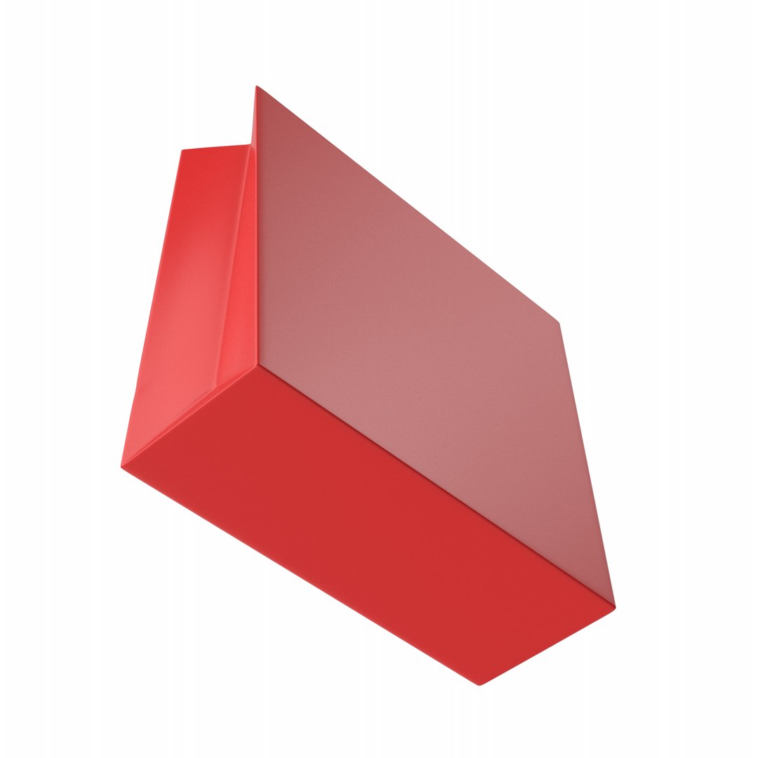 3D Red Paper Bag - TurboSquid 2044470