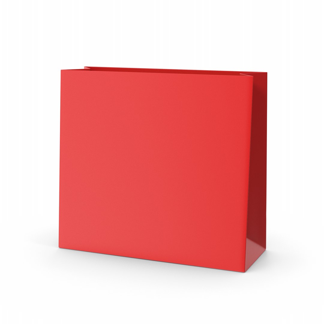 3D Red Paper Bag - TurboSquid 2044470