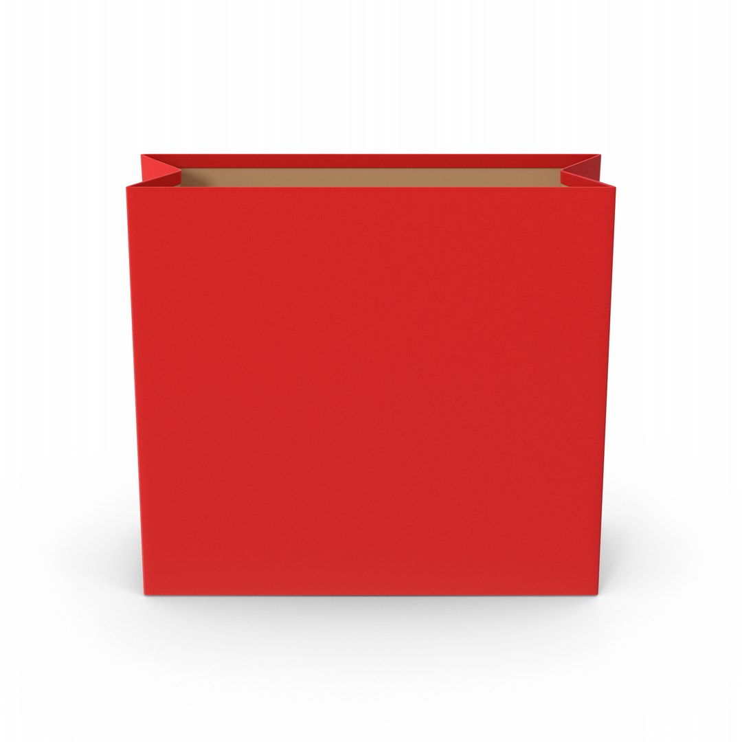 3D Red Paper Bag - TurboSquid 2044470