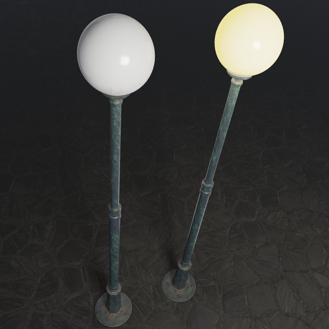 Free Spherical Street Lamp 3D Model - TurboSquid 1943078
