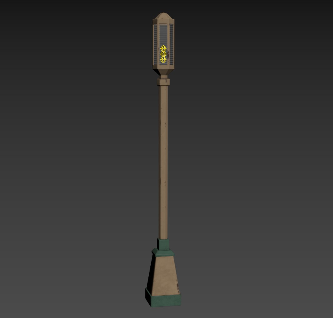 3D Realistic Street Lamp Model - TurboSquid 1379190