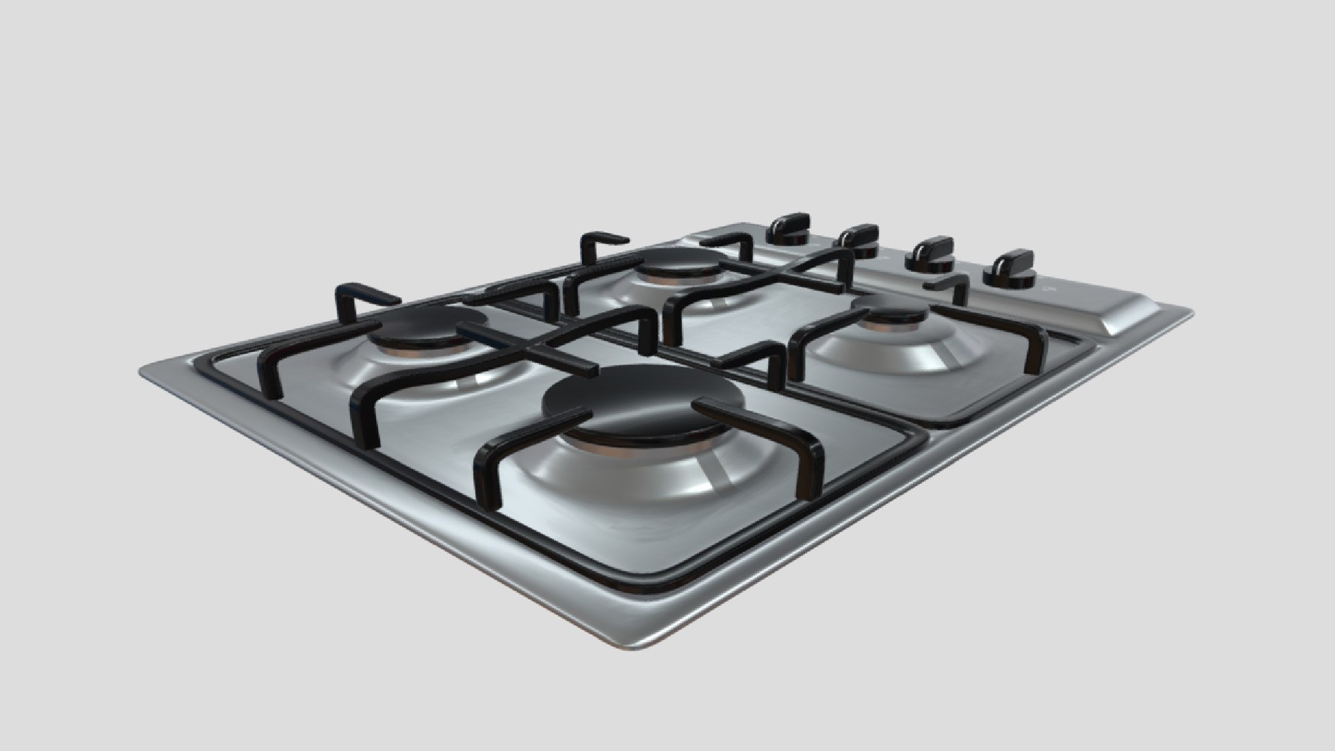 Classic Gas Hob 3D Model - TurboSquid 2086409